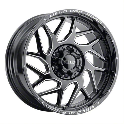Weld Off-Road Bronco Fulcrum Gloss Black Machined 6-Lug Wheel; 22x12 ...