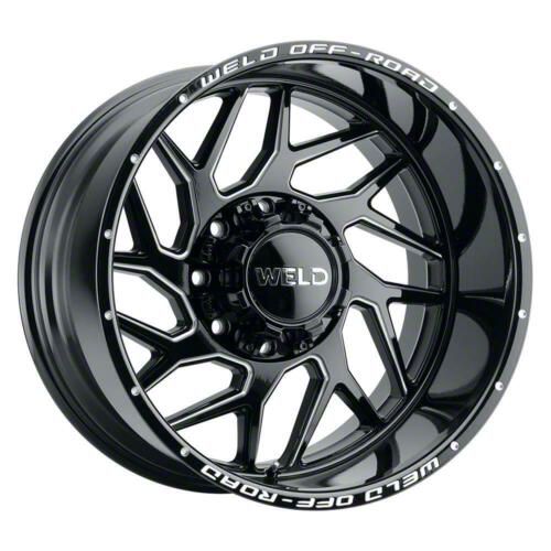 Weld Off-Road Bronco Fulcrum Gloss Black Milled 6-Lug Wheel; 22x10 ...