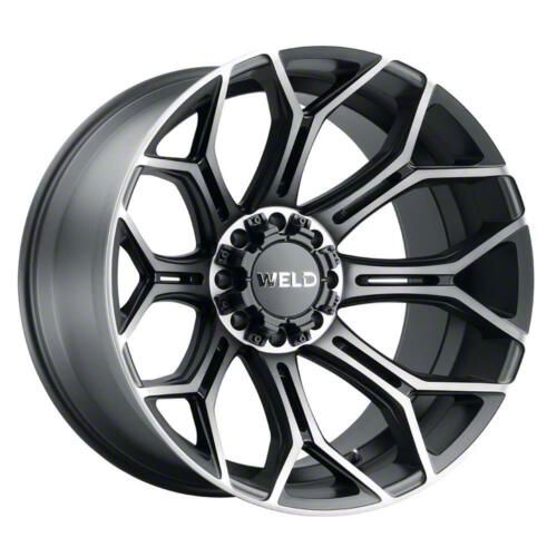 Weld Off-Road Titan Gradient Satin Black Machined 6-Lug Wheel; 22x12 ...