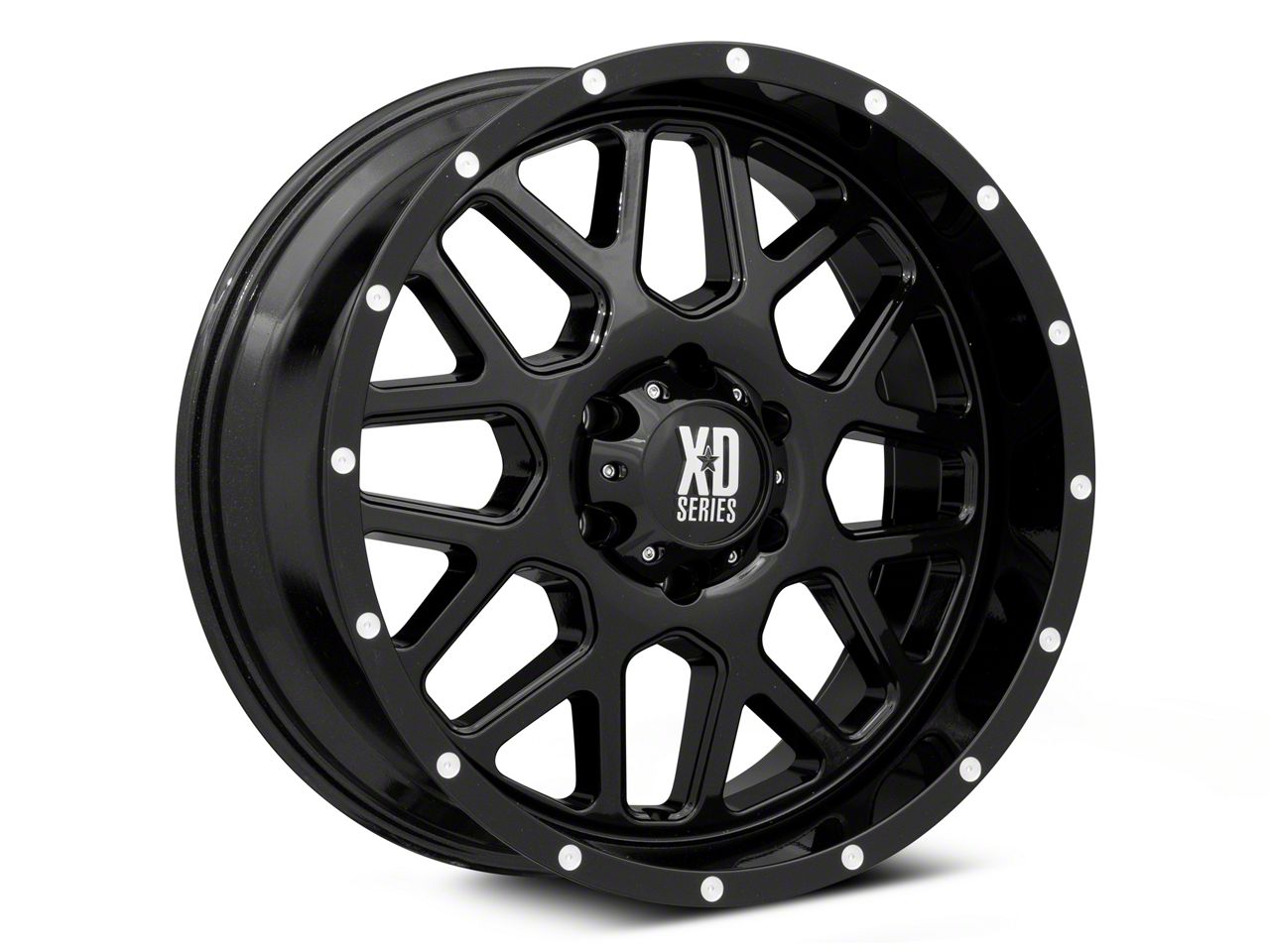 XD Titan XD Grenade Gloss Black 6-Lug Wheel; 20x10; -24mm Offset ...