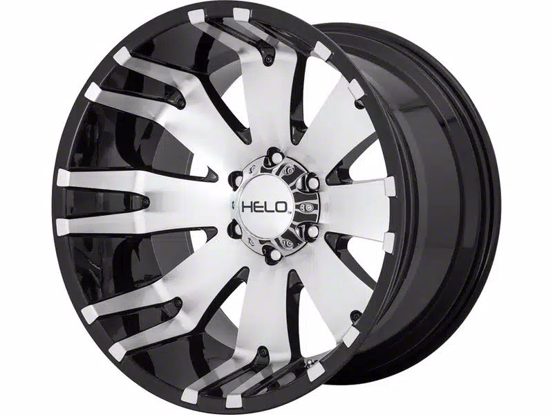 HELO Tacoma HE917 Gloss Black Machined 6-Lug Wheel; 20x10; -18mm Offset ...