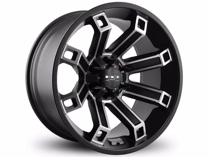 HD Off-Road Wheels Titan XD Hollow Point Satin Black Milled 6-Lug Wheel ...