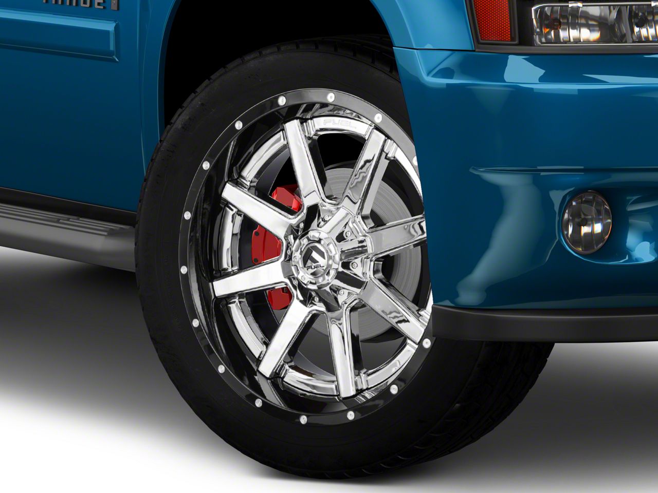 Fuel Wheels Titan XD Maverick Chrome with Gloss Black Lip 6-Lug Wheel ...