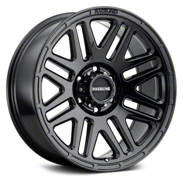 Raceline Titan Outlander Gloss Black 6-Lug Wheel; 20x9; 18mm Offset ...