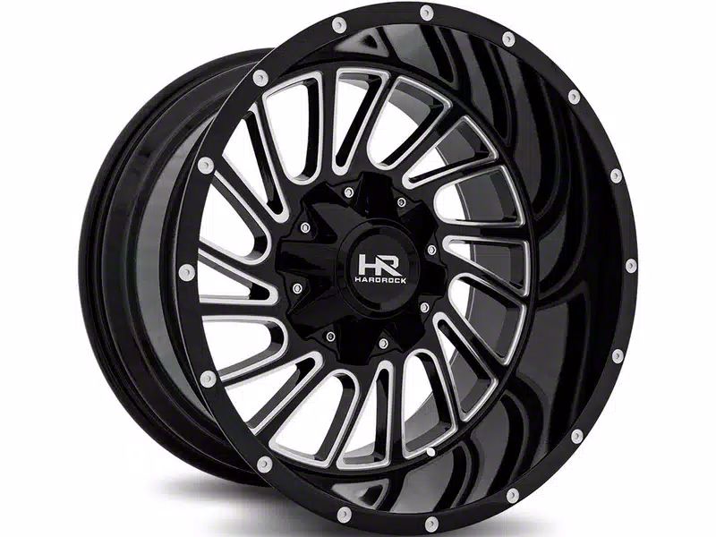 Hardrock Offroad Titan XD Overdrive Gloss Black Milled 6-Lug Wheel ...