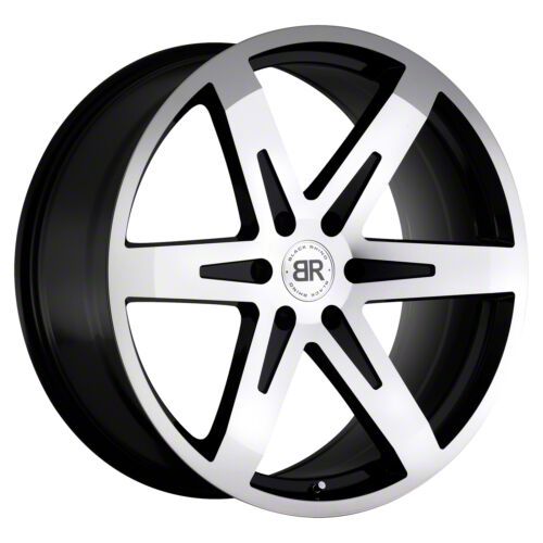 Black Rhino Titan XD Peak Gloss Black with Mirror Cut Face 6-Lug Wheel ...