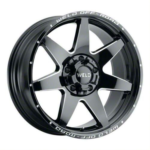 Weld Off-Road Titan Retaliate Gloss Black Milled 6-Lug Wheel; 20x10 ...