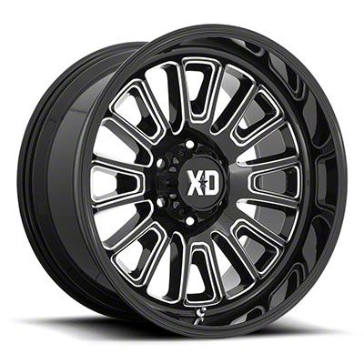 XD Titan XD Rover Gloss Black Milled 6-Lug Wheel; 20x9; 18mm Offset ...