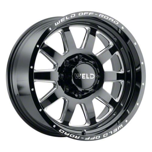 Weld Off-Road Yukon Stealth Gloss Black Milled 6-Lug Wheel; 20x12 ...