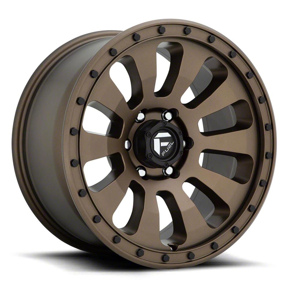 Fuel Wheels Titan Tactic Matte Bronze 6-Lug Wheel; 20x9; 1mm Offset ...