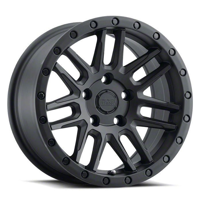 Black Rhino Bronco Arches Matte Black 6-Lug Wheel; 17x9.5; 12mm Offset ...