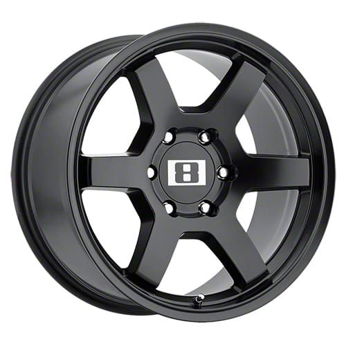 Level 8 Wheels Toyota 4-Runner MK6 Matte Black 6-Lug Wheel; 17x8; -10mm ...