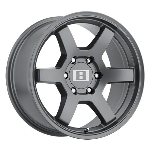 Level 8 Wheels Tahoe MK6 Matte Gunmetal 6-Lug Wheel; 17x8; 0mm Offset ...