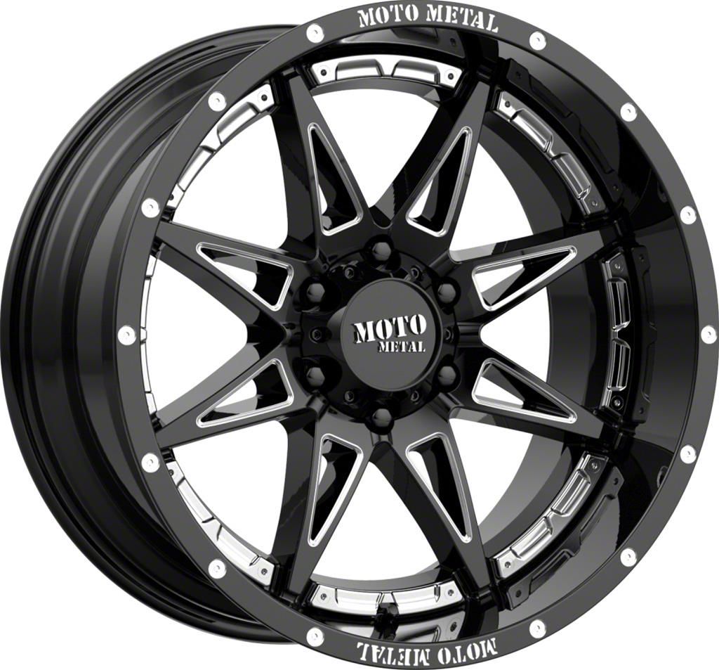 Moto Metal Tacoma MO993 Hydra Gloss Black Milled 6-Lug Wheel; 20x9; 0mm ...