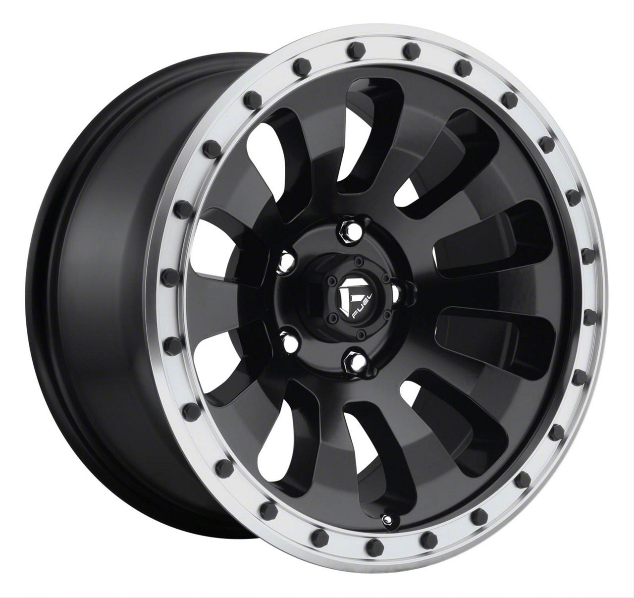 Fuel Wheels RAM 1500 Tactic Matte Black Machined 6-Lug Wheel; 20x9 ...