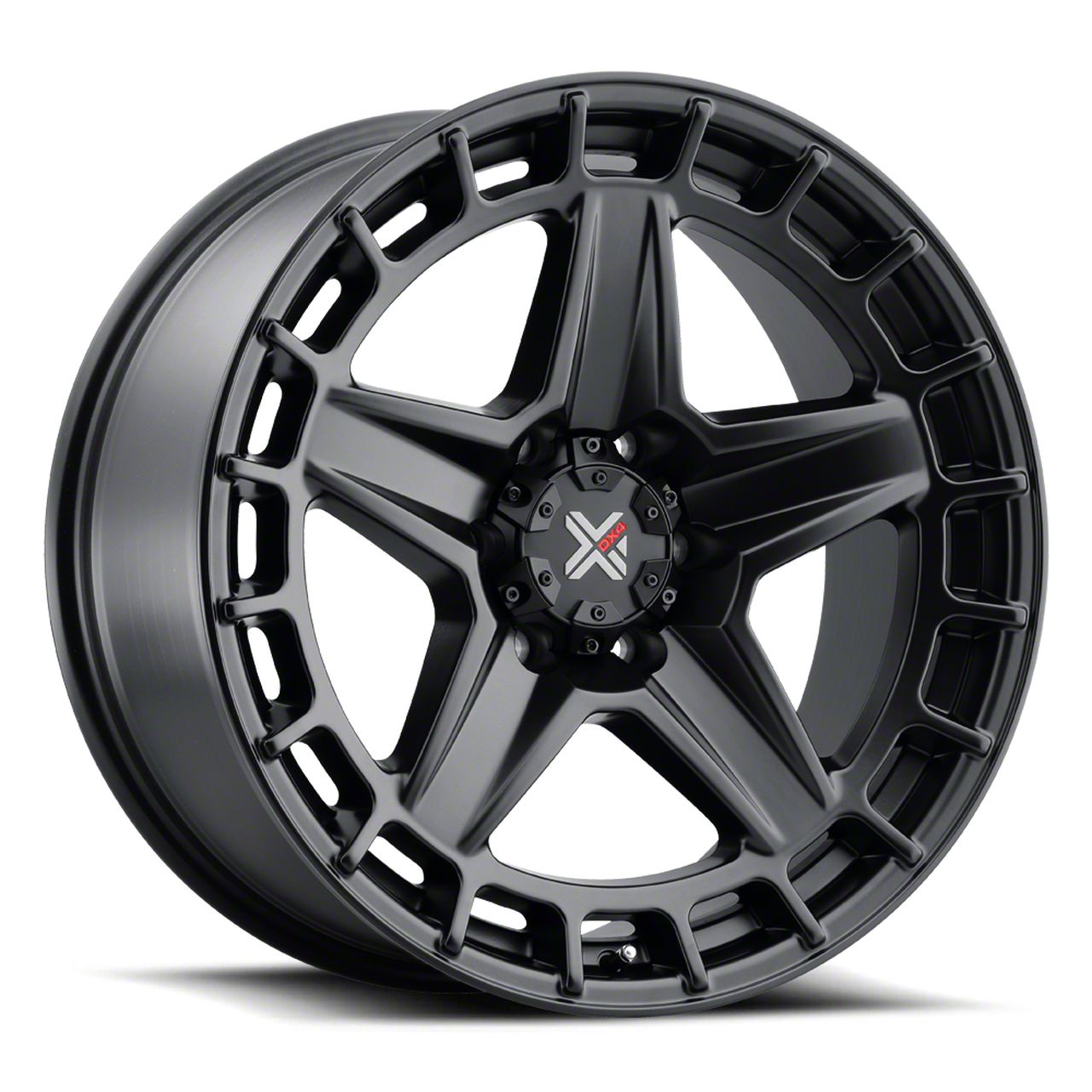 DX4 Wheels Tacoma HAMMER Flat Black 6-Lug Wheel; 20x9; 10mm Offset ...