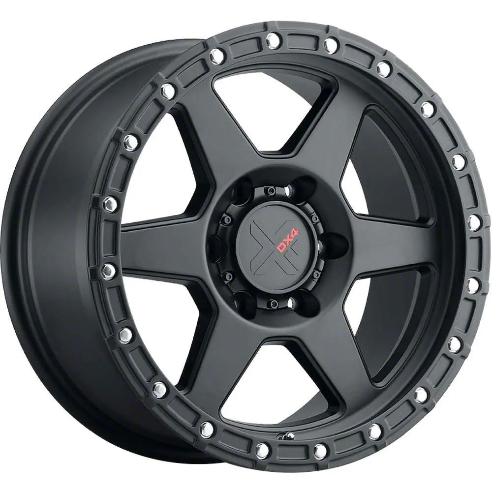 DX4 Wheels Toyota 4-Runner RECON Flat Black 6-Lug Wheel; 18x9; 18mm ...