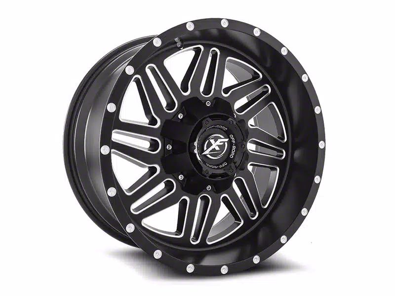 XF Offroad Toyota 4-Runner XF-201 Matte Black Milled 6-Lug Wheel; 20x9 ...
