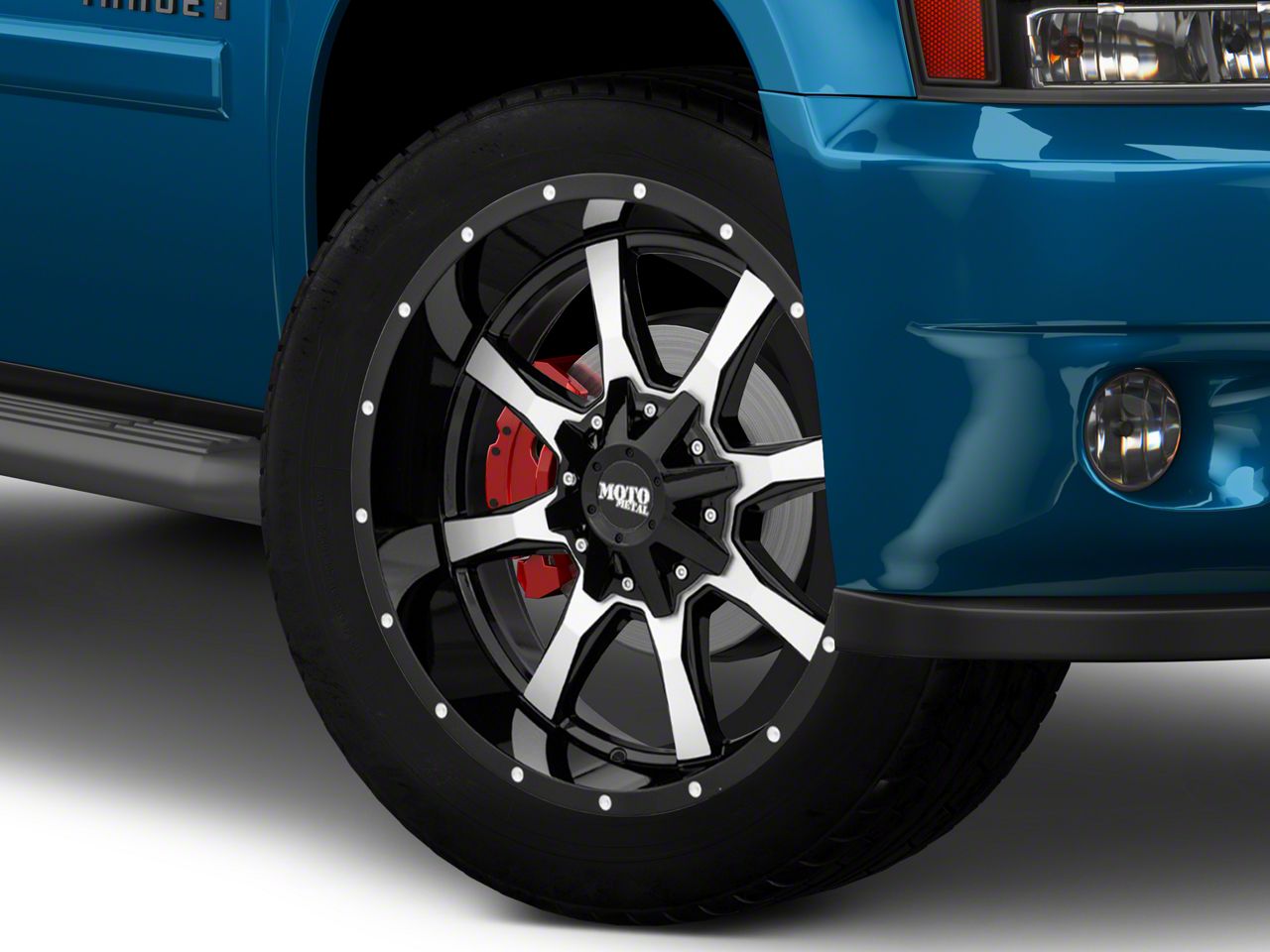 Moto Metal Tacoma MO970 Gloss Black Machined 6-Lug Wheel; 22x10; -18mm ...