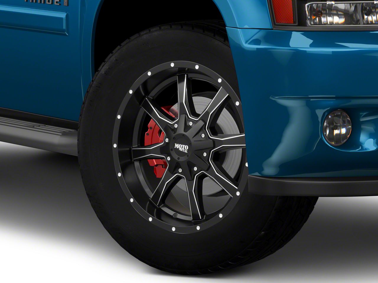 Moto Metal Silverado 1500 MO970 Semi Gloss Black Milled 6-Lug Wheel ...