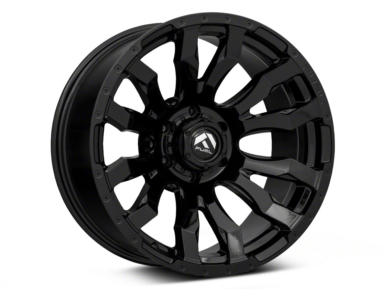 Fuel Wheels Yukon Blitz Gloss Black 6-Lug Wheel; 20x9; 20mm Offset ...