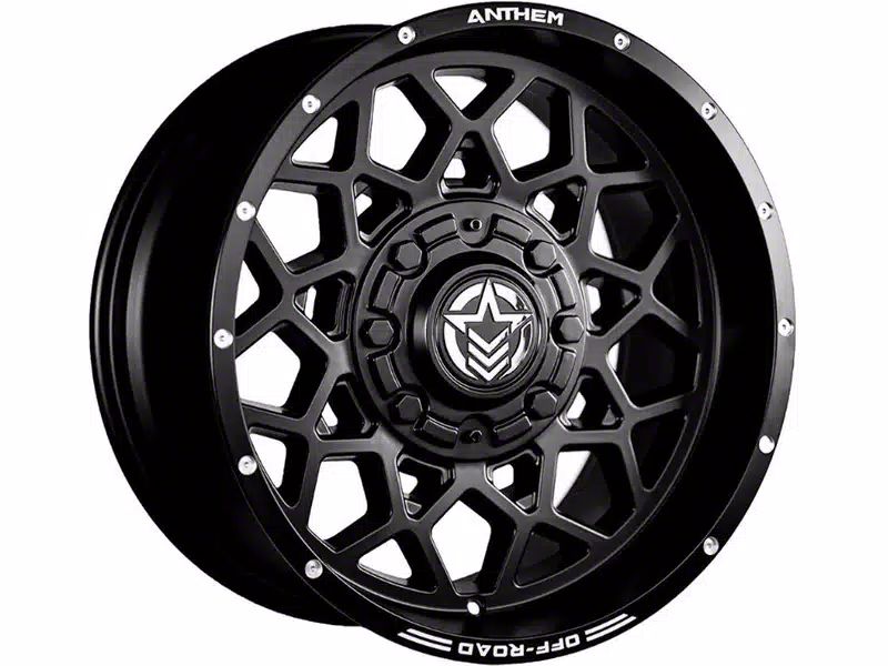 Anthem Off-Road Yukon Avenger Satin Black 6-Lug Wheel; 18x9; 18mm ...