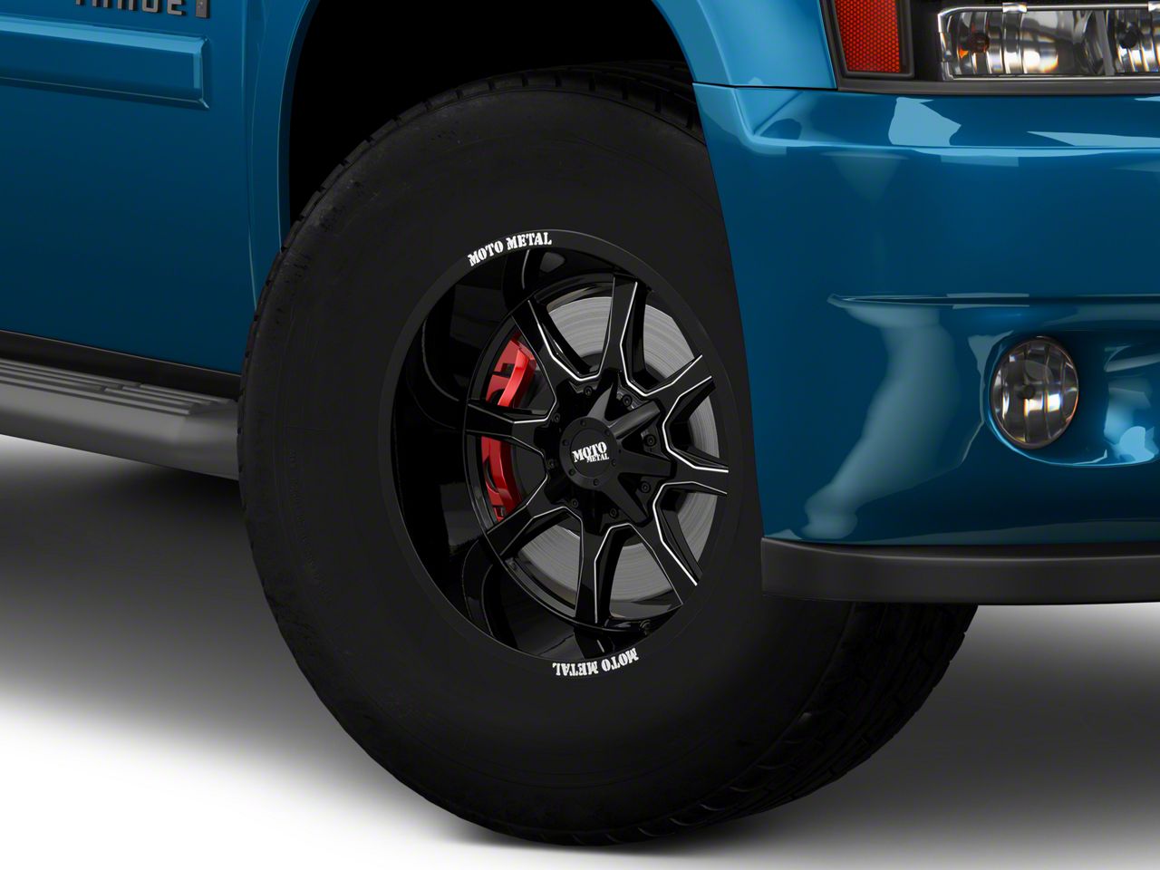 Moto Metal Yukon Mo970 Gloss Black With Milled Spoke 6 Lug Wheel 17x8 0mm Offset