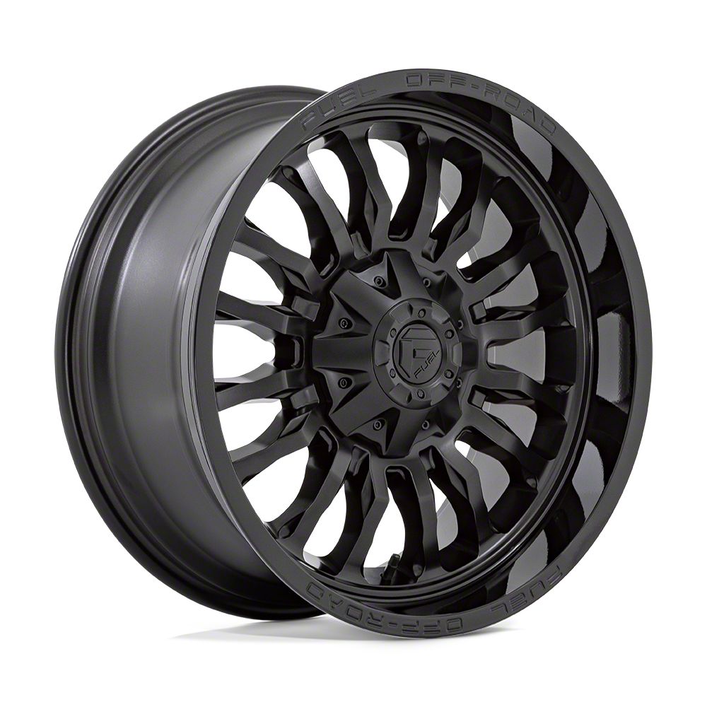 Fuel Wheels Bronco ARC Matte Black with Gloss Black Lip 6-Lug Wheel ...