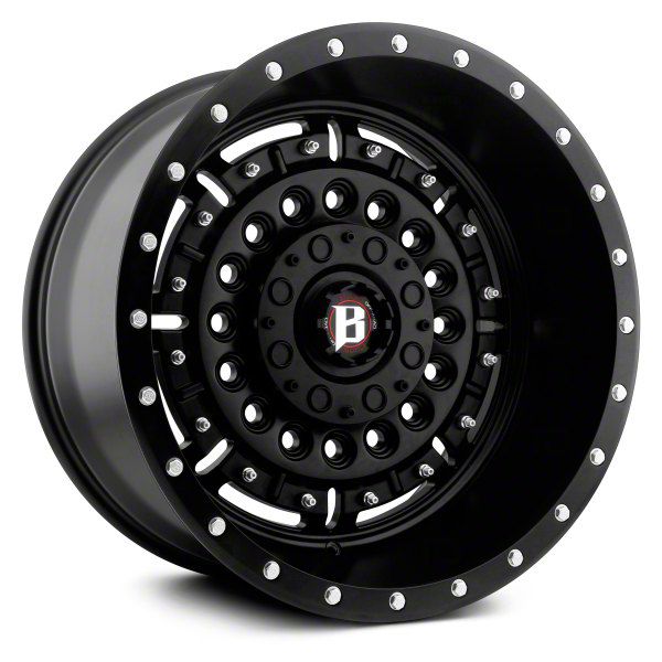 Ballistic Tacoma Cannon Flat Black 6-Lug Wheel 6-Lug Wheel; 22x10 ...