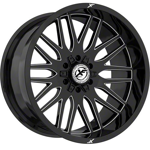 XF Offroad Toyota 4-Runner XF-240 Gloss Black Milled 6-Lug Wheel; 20x10 ...