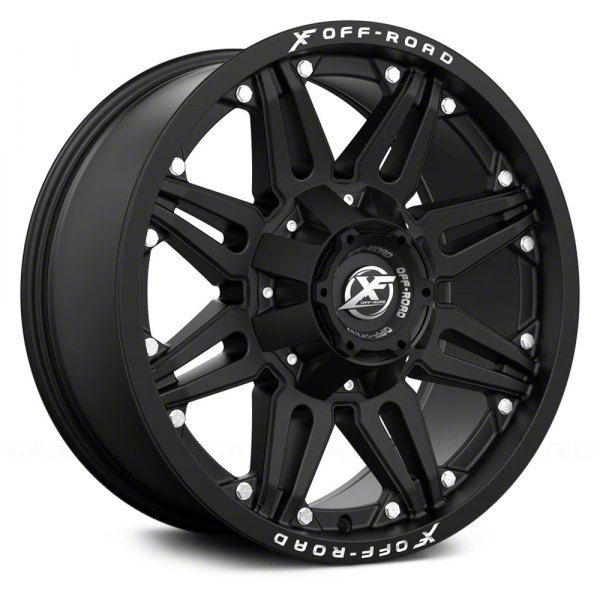 XF Offroad Tacoma XF-204 Matte Black 6-Lug Wheel; 17x9; -12mm Offset XF ...
