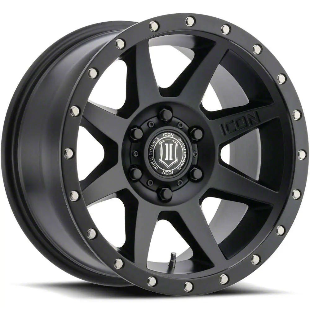 ICON Alloys Toyota 4-Runner Rebound Satin Black 6-Lug Wheel; 18x9; 25mm ...