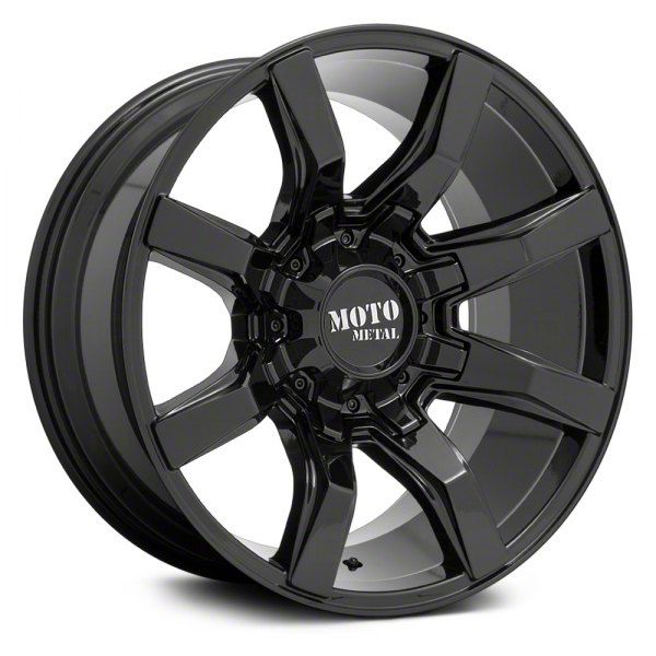 Moto Metal Tundra Spider Gloss Black 6-Lug Wheel; 20x10; 12mm Offset ...
