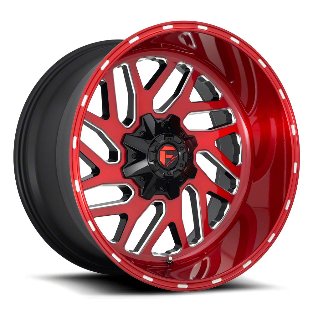 Fuel Wheels Toyota 4-Runner Triton Candy Red Milled 6-Lug Wheel; 24x12 ...