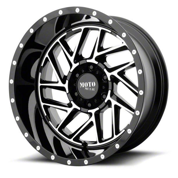 Moto Metal Tundra Breakout Gloss Black Machined 6-Lug Wheel; 22x10 ...