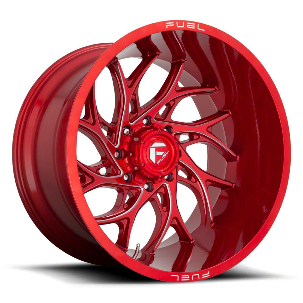 Fuel Wheels Tundra Runner Candy Red Milled 6-Lug Wheel; 24x14; -75mm ...