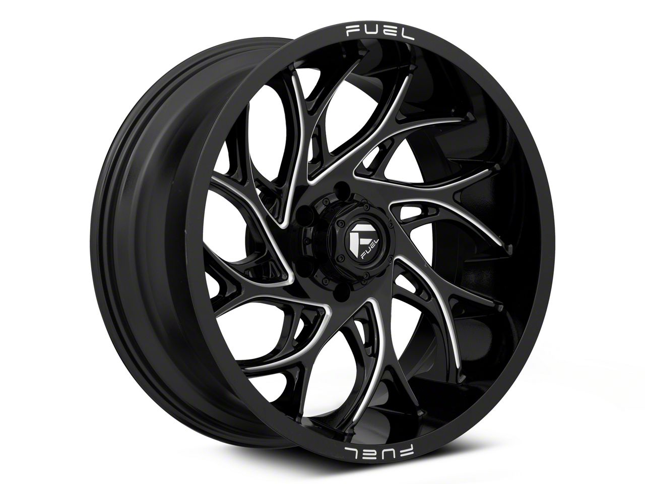 Fuel Wheels RAM 1500 Runner Gloss Black Milled 6-Lug Wheel; 24x14 ...