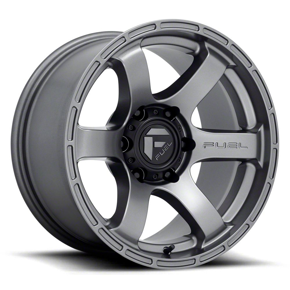 Fuel Wheels Bronco Rush Matte Gunmetal 6-Lug Wheel; 18x9; 20mm Offset ...