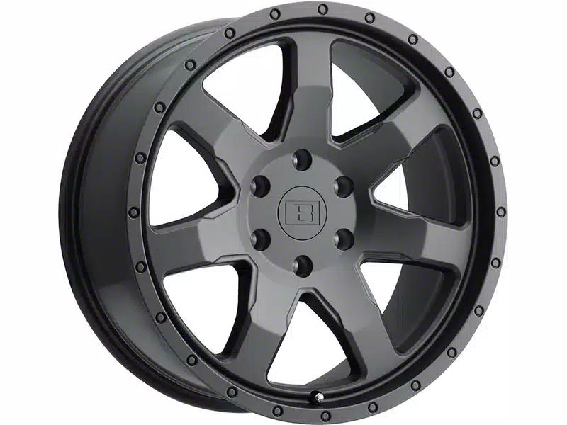 Level 8 Wheels Titan XD Slam Matte Black 6-Lug Wheel; 18x9; 0mm Offset ...