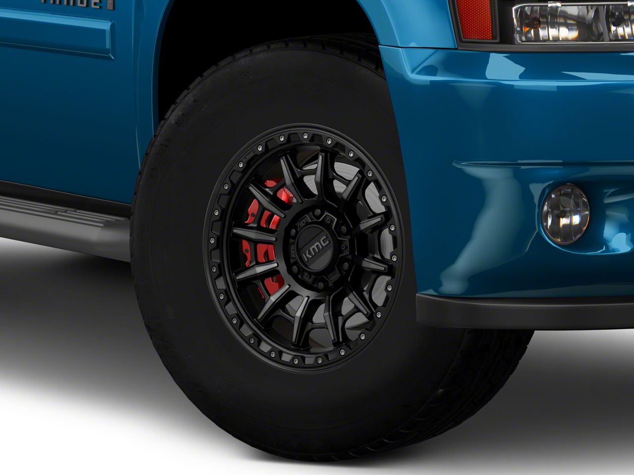 KMC Bronco Carnage Satin Black with Gray Tint 6-Lug Wheel; 17x9; 0mm ...
