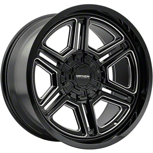 Mayhem Wheels Toyota 4-Runner Hermosa Gloss Black Milled 6-Lug Wheel ...