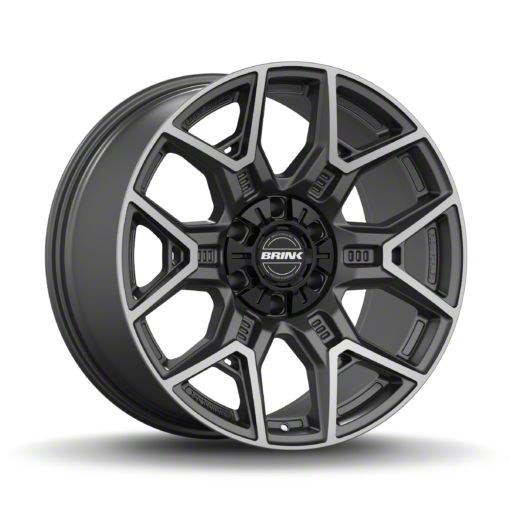Brink Wheels Titan Insurgent Smoke Machined Titanium 6-Lug Wheel; 20x9 ...