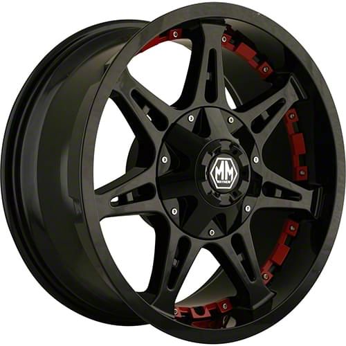 Mayhem Wheels Tahoe Missile Gloss Black 6-Lug Wheel; 18x9; 18mm Offset ...