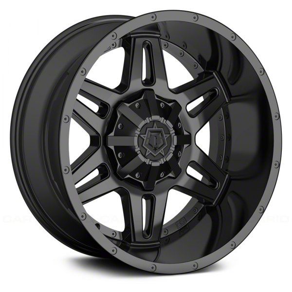 TIS Tundra 538B Satin Black 6-Lug Wheel; 18x9; 18mm Offset A232653 (22 ...