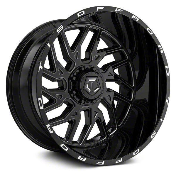 TIS Tundra 544BM Gloss Black 6-Lug Wheel; 22x14; -76mm Offset A232585 ...