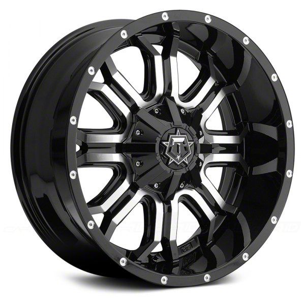 TIS Toyota 4-Runner 535MB Gloss Black Machined 6-Lug Wheel; 17x9; -12mm ...