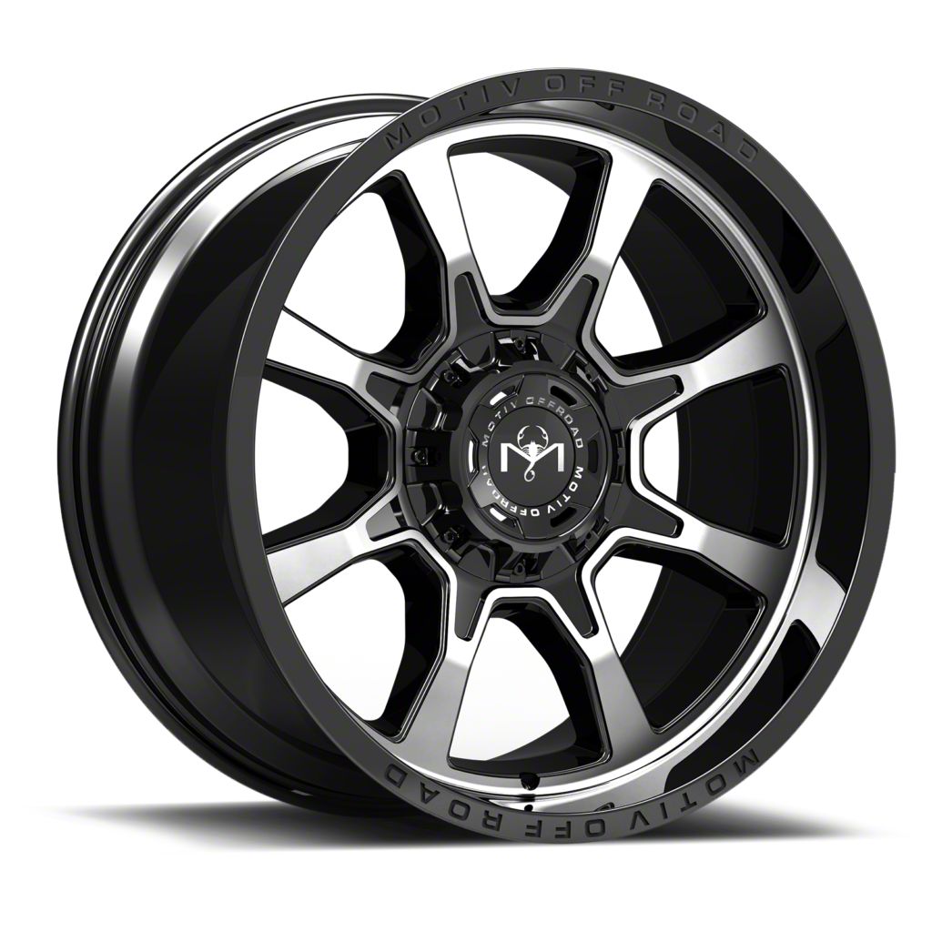 Motiv Offroad Yukon Glock Gloss Black 6-Lug Wheel; 20x9; 18mm Offset ...