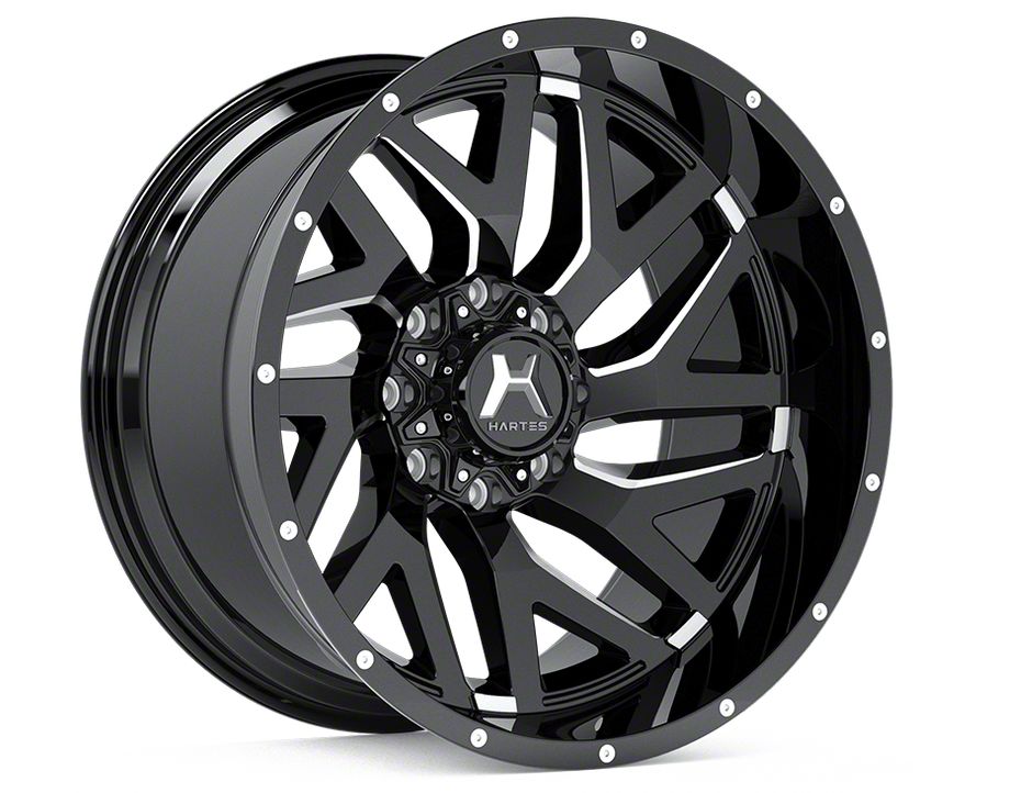 Hartes Metal Toyota 4-Runner Stealth Gloss Black Milled 6-Lug Wheel ...