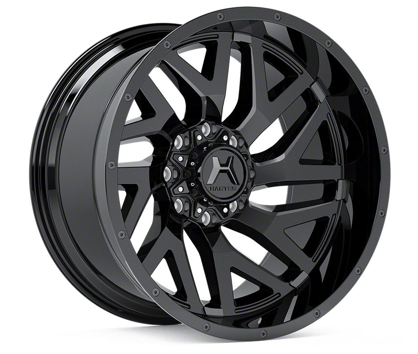 Hartes Metal F-150 Stealth Gloss Black Milled with Satin Dark Tint 6 ...