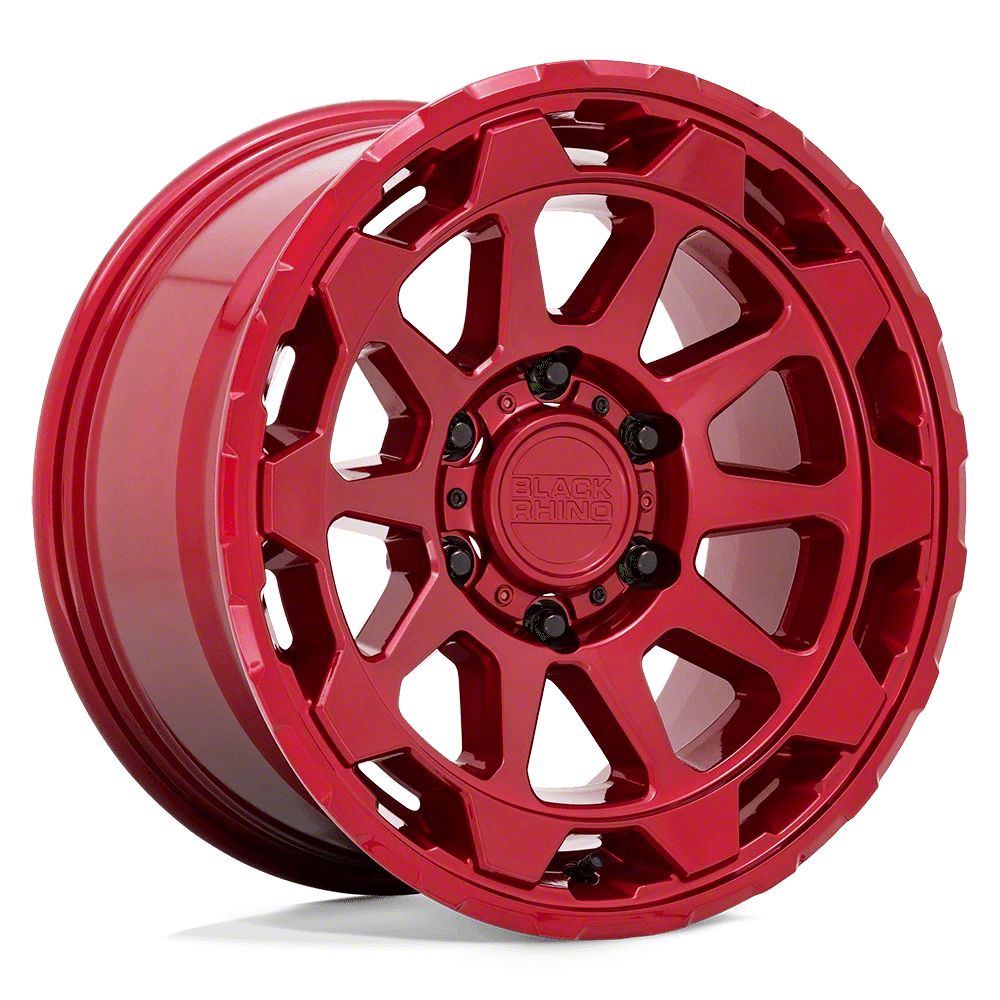 Black Rhino Frontier Rotor Candy Red 6-Lug Wheel; 17x8.5; 12mm Offset ...